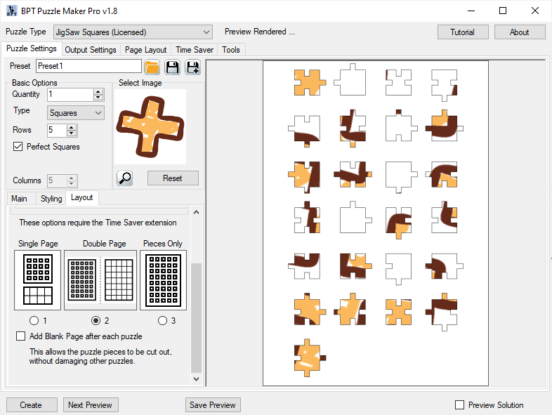 How Can I Change the Page Layout for Puzzle Maker Pro Jigsaw BookPublisherTools FAQ